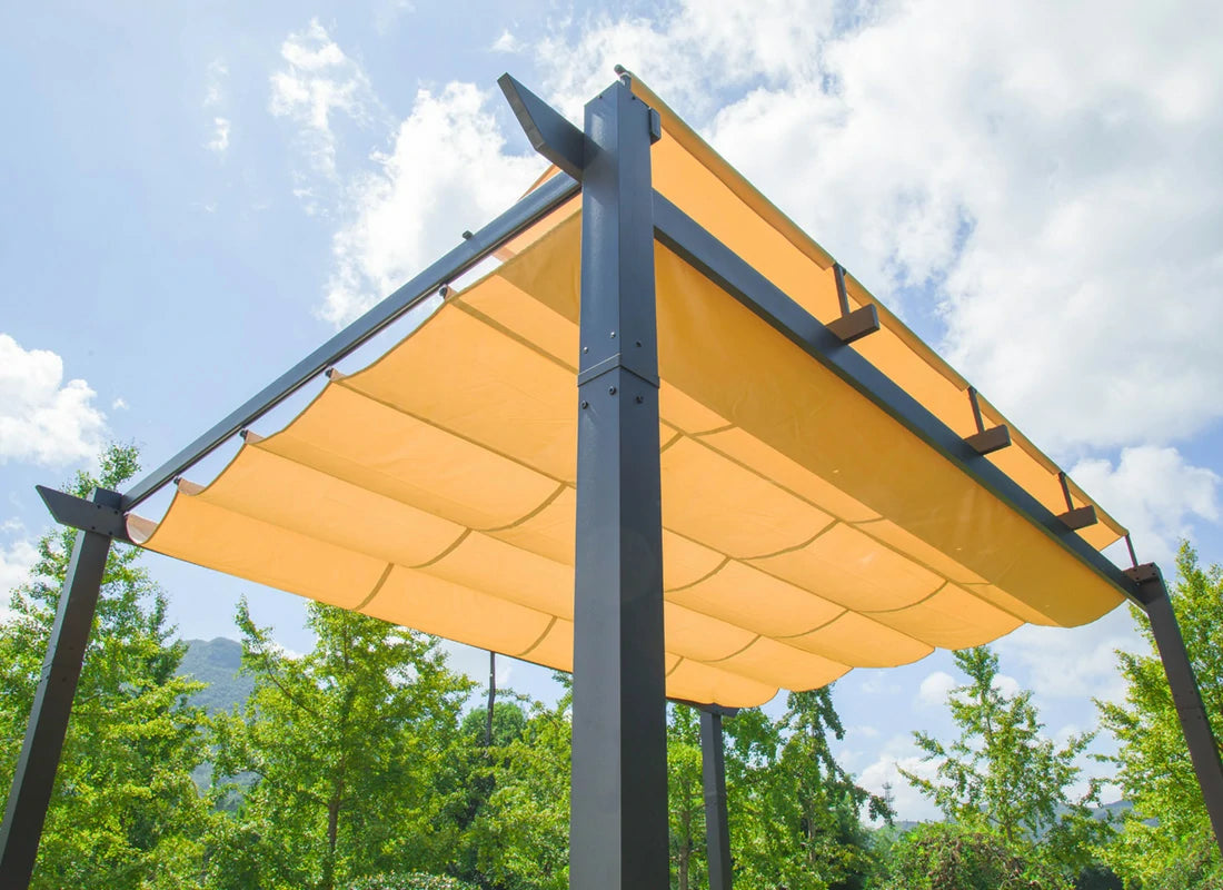 Pergola retractable roof store
