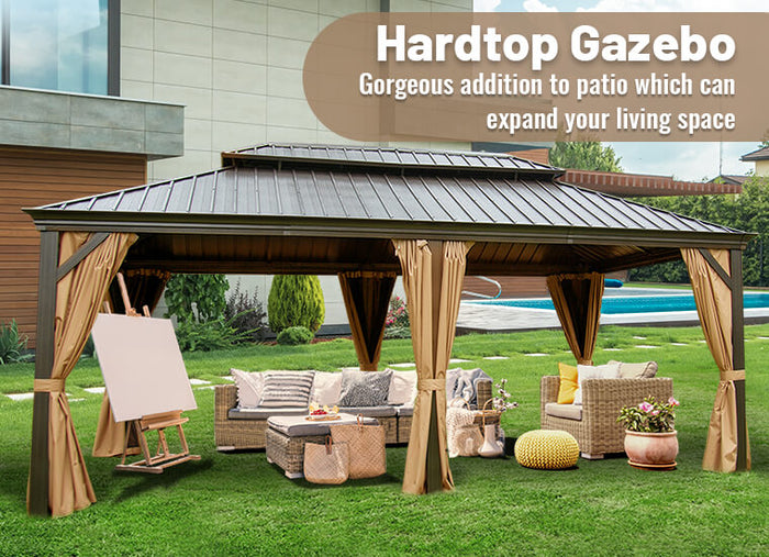 Wooden & Metal Outdoor Gazebos for Sale