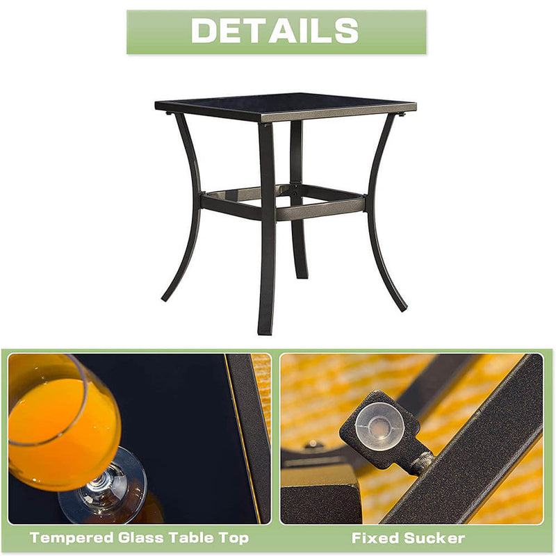 Domi Outdoor Living 3 Pieces Rocking Chair Set